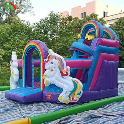 China Bouncer inflável Combo Curso de obstáculos Bounce Castelo Casa com escorregadores Bole Pit Escalado Blower Obstáculos à venda