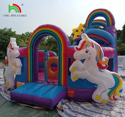 China Bouncer inflável Combo Curso de obstáculos Bounce Castelo Casa com escorregadores Bole Pit Escalado Blower Obstáculos à venda