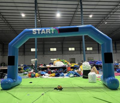 China Custom Inflatable Arch Advertising Start Outdoor Inflatable Entrance Arch Marathon Race Line Archway for sale