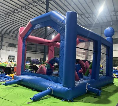 中国 商業用 膨らませられる跳び屋 城 コンボ 膨らませられる跳び屋 トランポリン付き 販売のため