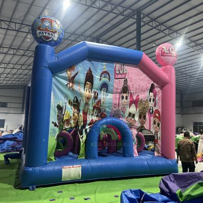 中国 商業用 膨らませられる跳び屋 城 コンボ 膨らませられる跳び屋 トランポリン付き 販売のため
