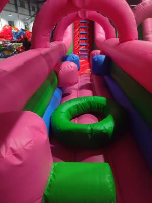 China Commercial Grade PVC  Spider-Man Waterslide Inflatable Bounce House Combo Obstacle Course Slide Inflatable Water Slide for sale