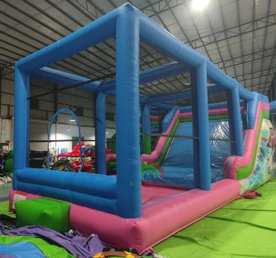 China Outdoor Commercial Grade PVC Grote opblaasbare waterglijbaan Bounce House Combo Bouncy Castle Te koop