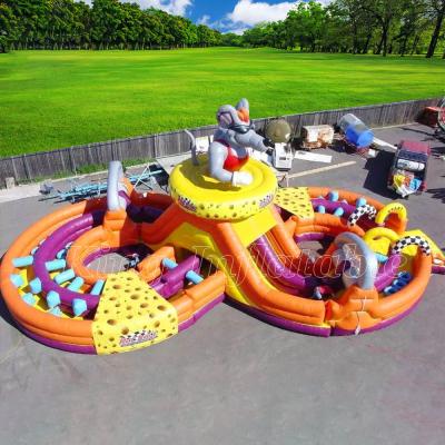China Outdoor Tractor Run Inflatable Obstacle Course Tractor Equipment Run Inflatable Obstacle Course for sale
