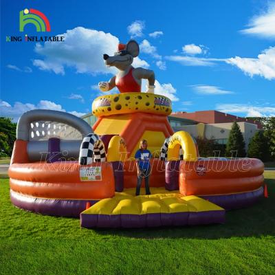 China Outdoor Tractor Run Inflatable Obstacle Course Tractor Equipment Run Inflatable Obstacle Course for sale