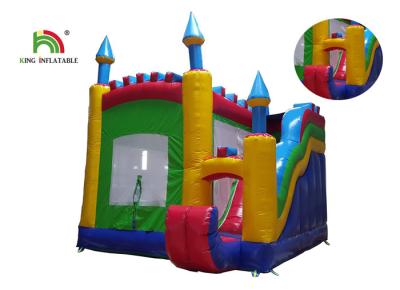 China Castelo de salto inflável de encerado exterior do PVC de 0.55mm com corrediça para o aluguel à venda