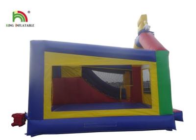 China 0.55mm PVC Yellow 20ft SpongeBob Inflatable Party Combo Jumping Castle For Kids for sale