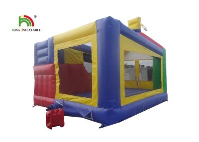 China 0.55mm PVC Yellow 20ft SpongeBob Inflatable Party Combo Jumping Castle For Kids for sale