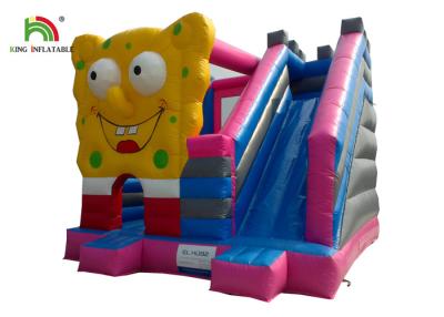China Roze Spongebob-Huis Opblaasbaar het Springen Kasteel met Vierkante Broek en Kant Te koop
