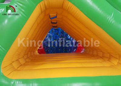 中国 子供のための注文の屋外の5 x 2.5 x 2.5mポリ塩化ビニールの膨脹可能な海の浮遊スライド 販売のため