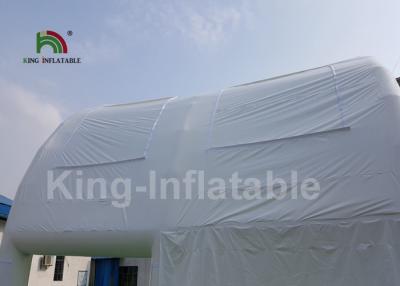 China Water - Proof PVC 40 * 10m White Giant Inflatable Cube Tent For Wedding Parties for sale