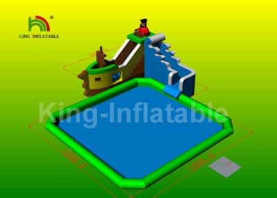 China 0.9mm PVC Inflatable Water Parks Pirate Ship Type / Inflatable Water Activities for sale