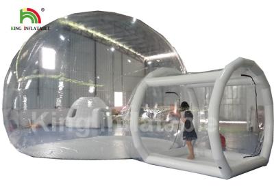 Cina tenda gonfiabile trasparente della bolla del diametro di 6m con il tunnel per affitto di campeggio all'aperto in vendita