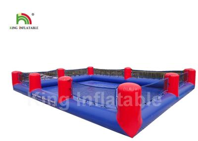 Cina colore rosso e blu della piscina di esplosione della tela cerata del PVC di 8 * di 8 * 0.65m in vendita
