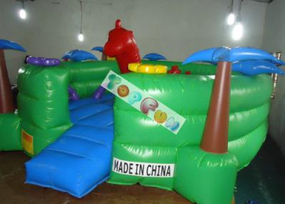 China 0.45mm van het het Geteerde zeildoek Opblaasbare Pretpark van pvc de Schildpadspeelplaats met Dia en Tunnels Te koop