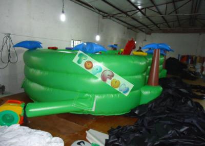 China 0.45mm van het het Geteerde zeildoek Opblaasbare Pretpark van pvc de Schildpadspeelplaats met Dia en Tunnels Te koop