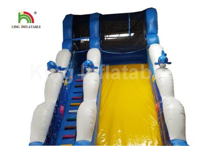 China Puntura - tobogán acuático inflable del delfín del mundo del océano de la prueba/patio inflable al aire libre en venta