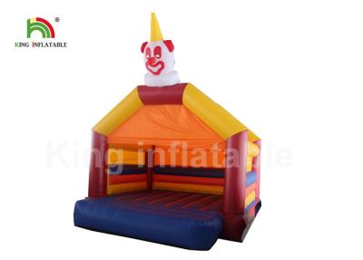 China castelo de salto inflável do palhaço comercial alaranjado de 4*4m para o partido e o evento à venda