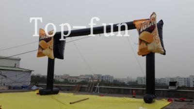 Cina Arco di pubblicità del nero della tela cerata del PVC, prova dell'acqua ed ignifugo leggeri principali gonfiabili in vendita