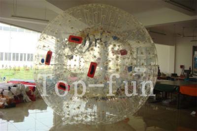 Cina PVC trasparente che fa galleggiare la palla gonfiabile dello zorb con l'entrata di 1/2 per il pascolo/campo da giuoco in vendita