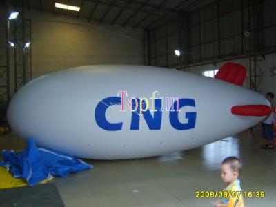 中国 膨脹可能な広告の気球長く膨脹可能なヘリウムの軟式小型飛行船 0.2mm ポリ塩化ビニール 6 メートルの 販売のため