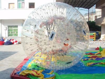 Cina palle gonfiabili brillanti trasparenti dello zorb delle rampe del PVC di 1.0mm per divertimento all'aperto dell'acqua in vendita