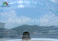China Waterproof 1.0mm PVC Inflatable Dome Bubble Tent Double Layers Structure for sale