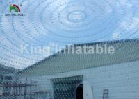 China Waterproof 1.0mm PVC Inflatable Dome Bubble Tent Double Layers Structure for sale