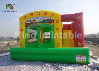 China Castelo de salto inflável vermelho personalizado da casa de boneca com corrediça para o partido à venda