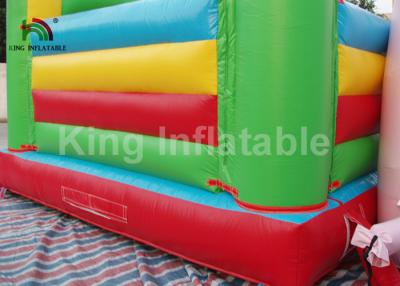 Cina Castello di salto gonfiabile materiale variopinto del PVC di 4m * di 6 con il ventilatore per affitto in vendita
