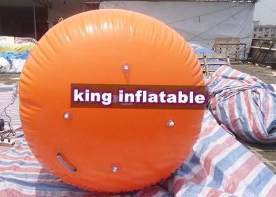 China Yellow / Orange Inflatable Water Floating Buoys , Lead Free PVC Floating Toys for sale
