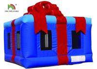 China Customized Pink 4X4m Inflatable Gift Box Blow Up Jumping Castle For Party for sale