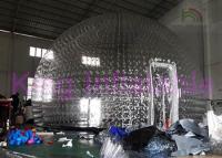 China Dome Custom Inflatable Bubble Tent , Overall Transparent Inflatable Yard Tent for sale