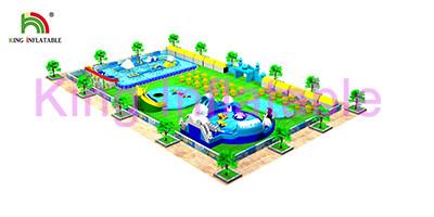 Cina Il parco UV anti- dell'acqua di esplosione della tela cerata del PVC di Platone personalizza per divertimento in vendita