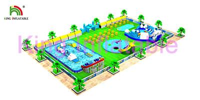 Cina Il parco UV anti- dell'acqua di esplosione della tela cerata del PVC di Platone personalizza per divertimento in vendita