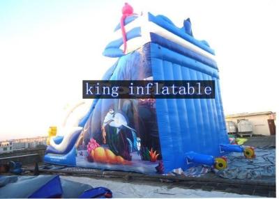 China Sea Animals Theme Inflatable Dry Slides  OEM PVC Tarpaulin Inflatable Fun For Kids for sale