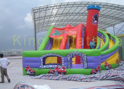 Cina Grandi gonfiabili asciugano lo scorrevole Paradise con il castello/la tornitura per i bambini che fanno scorrere il divertimento in vendita