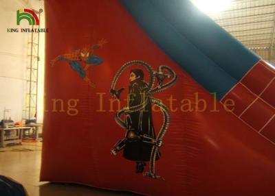 Cina Grande Camera asciutta gonfiabile rossa di rimbalzo dello scorrevole di Uomo Ragno con la tela cerata del PVC in vendita