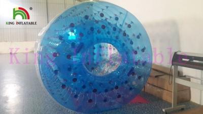 Cina Grande dell'acqua di rotolamento del giocattolo 1.0mm giocattoli all'aperto gonfiabili gonfiabile blu del PVC/PTU del bene durevole in vendita