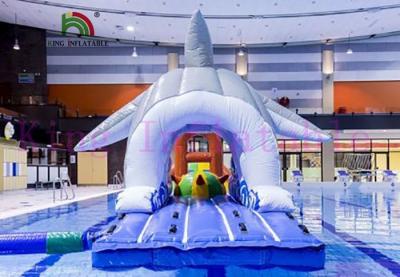 中国 Multiplay子供のための多彩なポリ塩化ビニール水公園、障害/スライドが付いている膨脹可能なおもちゃ 販売のため