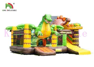 Cina Castello rimbalzante di esplosione del PVC di tema del dinosauro con l'avventura della giungla dello scorrevole per i bambini in vendita