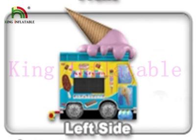 China Commercial Colorful PVC Ice Cream Van Inflatable Jumping Castle Kids Jumping Space for sale