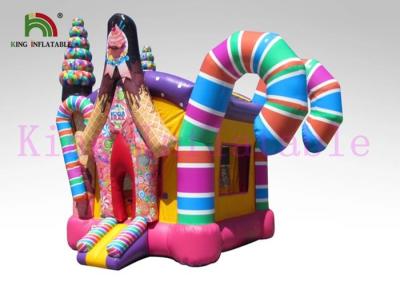 Cina Progettazione variopinta e stupefacente del castello rimbalzante di esplosione del PVC di tema di Candy per i bambini in vendita