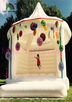 China 0.4mm PVC / Oxford Fabric White Inflatable Wedding Tent / Inflatable Outdoor Tent With CE Blower for sale
