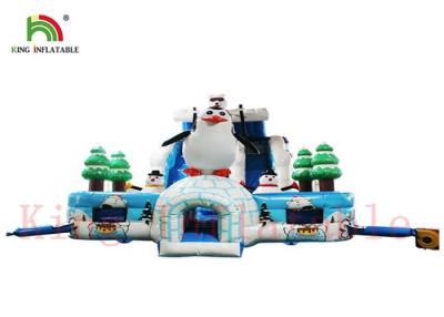 China O gelo feito sob encomenda e o mundo da neve inflável secam a corrediça com o curso Bouncy impermeável à venda