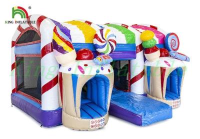 Cina Castello di salto gonfiabile dei bambini che stupisce Candy/progettazione del mondo gelato in vendita