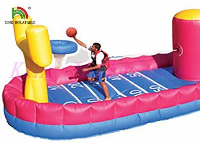 China Colorful Durable PVC Inflatable Sports Games Bungee Basketball Shooting Playground for sale