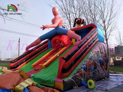 中国 スパイダーマンのMultiplayの膨脹可能な障害物コースを保証2年のカスタマイズして下さい 販売のため