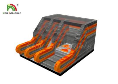 China Unique Inflatable Dry Slide / Rock Climbing Commercial Bouncer Combo Colorful PVC Material for sale