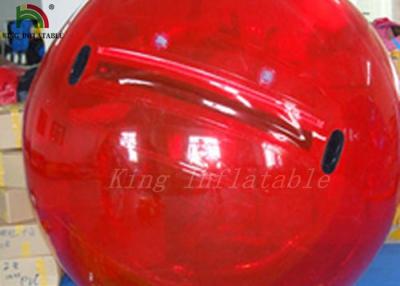 Cina Passeggiata gonfiabile del diametro del PVC/PTU 2m di rosso 0.8mm sulla palla dell'acqua con stampa in vendita
